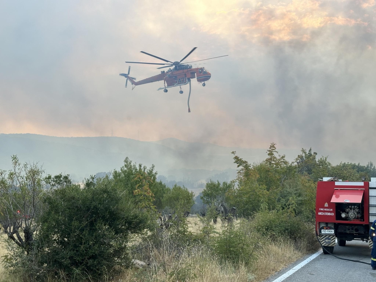 Πυρκαγιά στη Νέα Σάντα Ροδόπης | xronos.gr